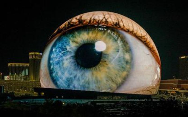 A Las Vegas, lo schermo a sfera più grande del mondo