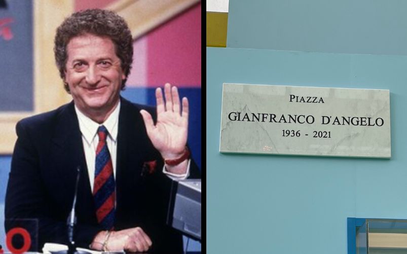 Inaugurata a Mediaset Piazza Gianfranco D'Angelo - La Ragione